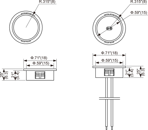 MINI-DISC-Outline-Dimensions | Tane Alarm Products